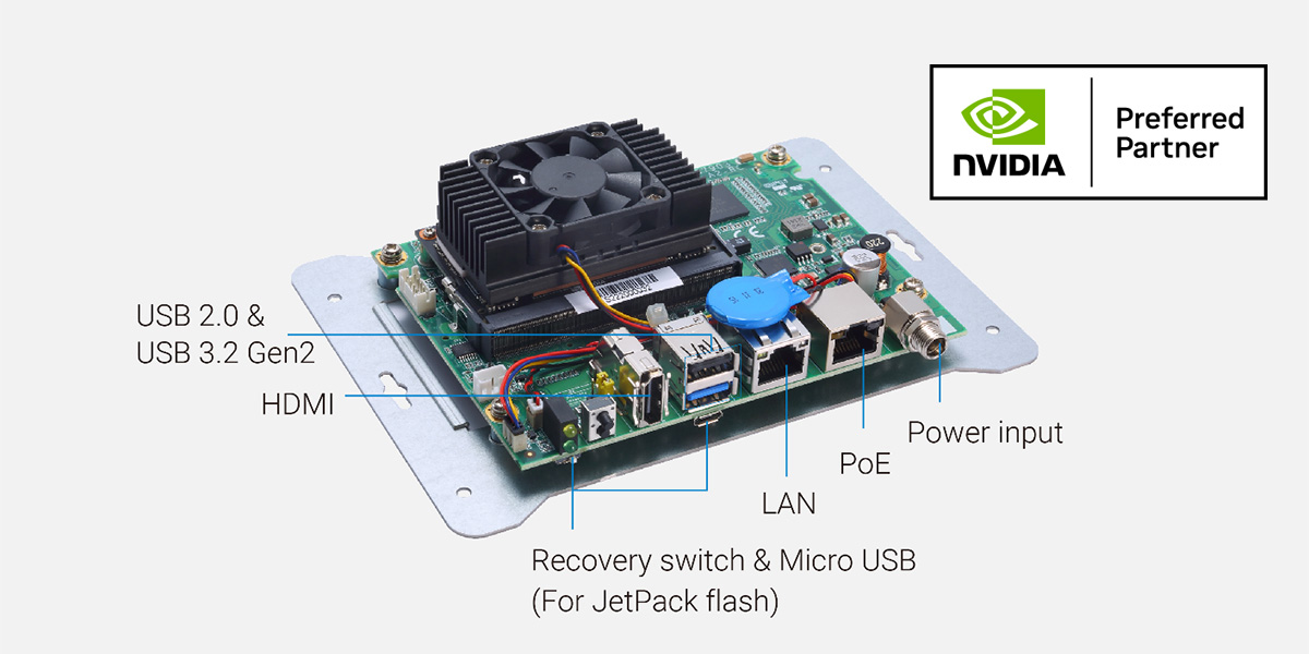 Edge AI Developer Kit with NVIDIA Jetson Xavier NX SoM - AIE110-XNX